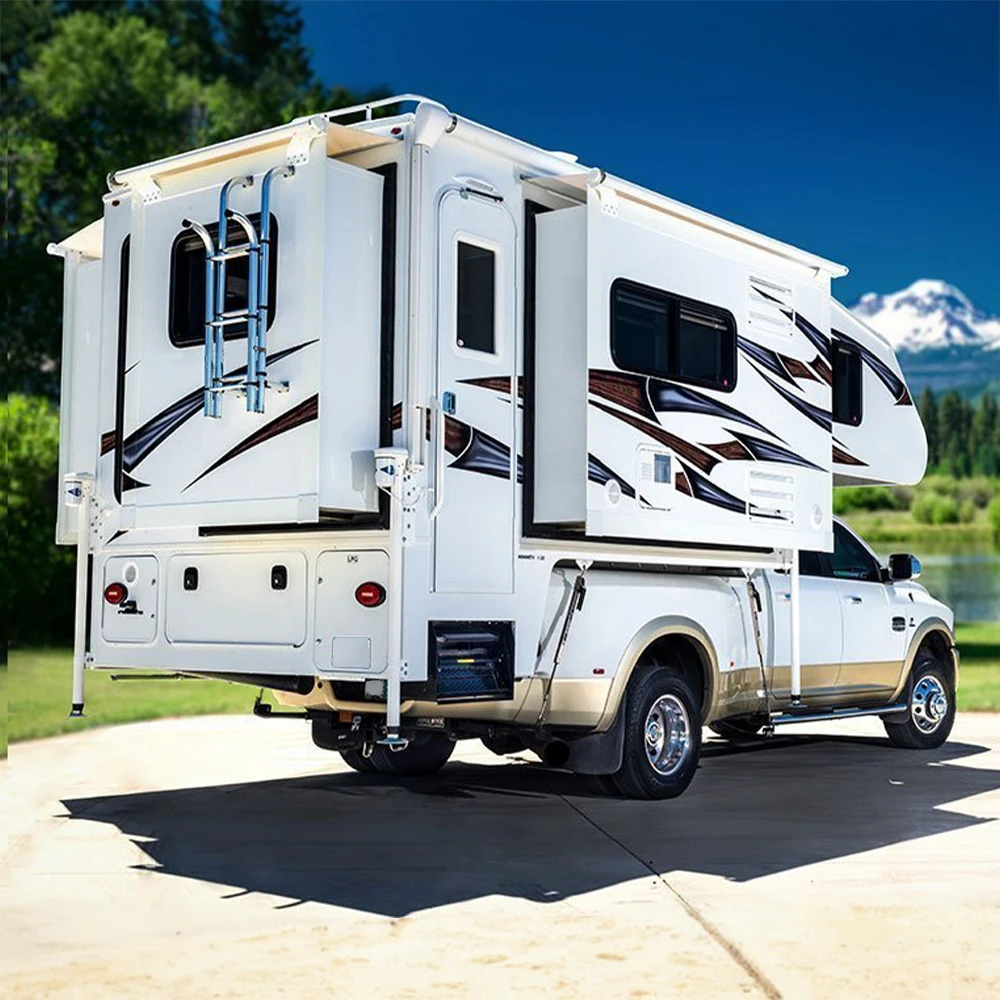 Ecocampor 4x4 Slide on Fiberglass Truck Bed Camper Canopy Camper with ...