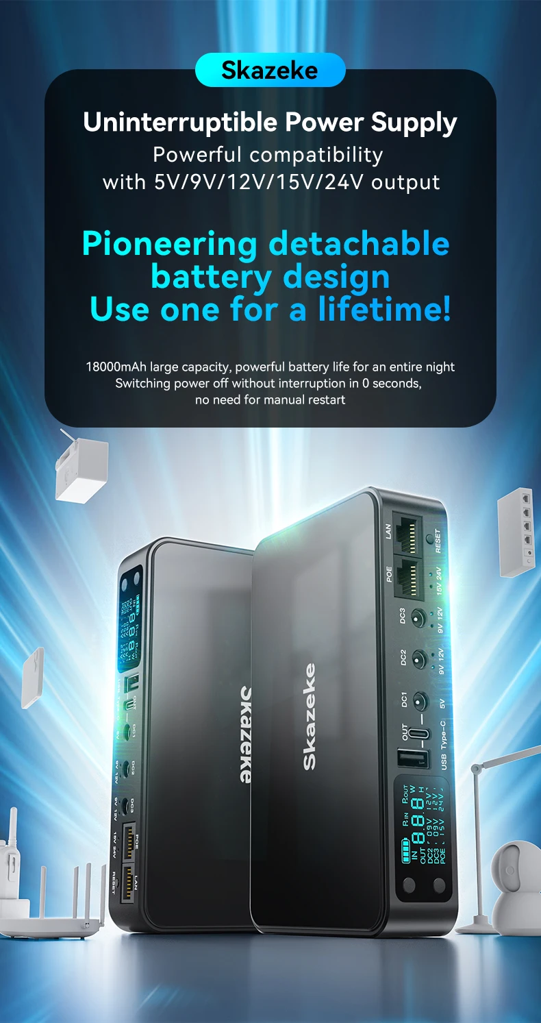 Wholesale 10000-20000mAh AC DC Poe Mini UPS - Reliable Uninterrupted ...