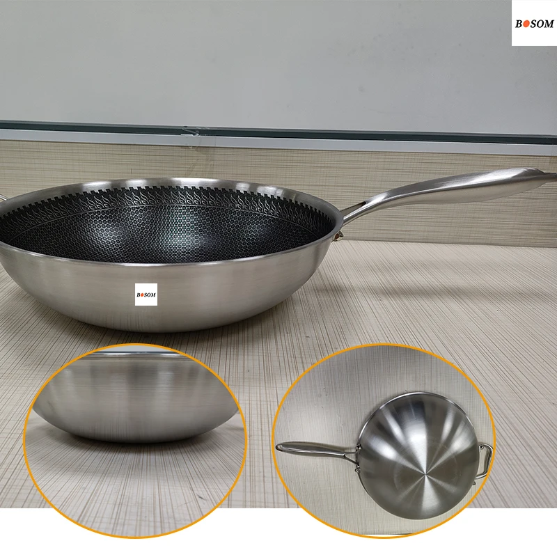 Stainless Steel Nonstick Coating Griddle Fry Pot Kitchenware Cookware ...