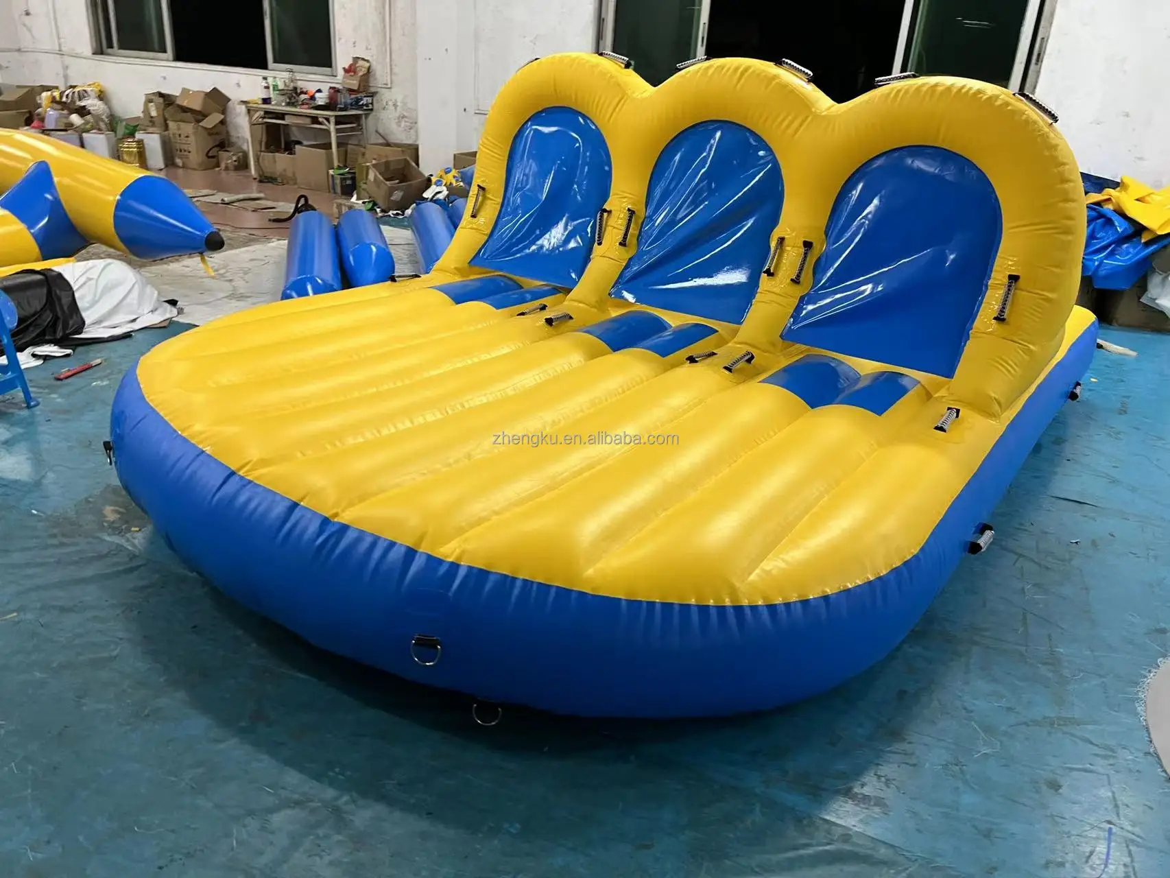 Crazy Summer Exciting Inflatable Rotating Water Toys Disco Boat Towable ...