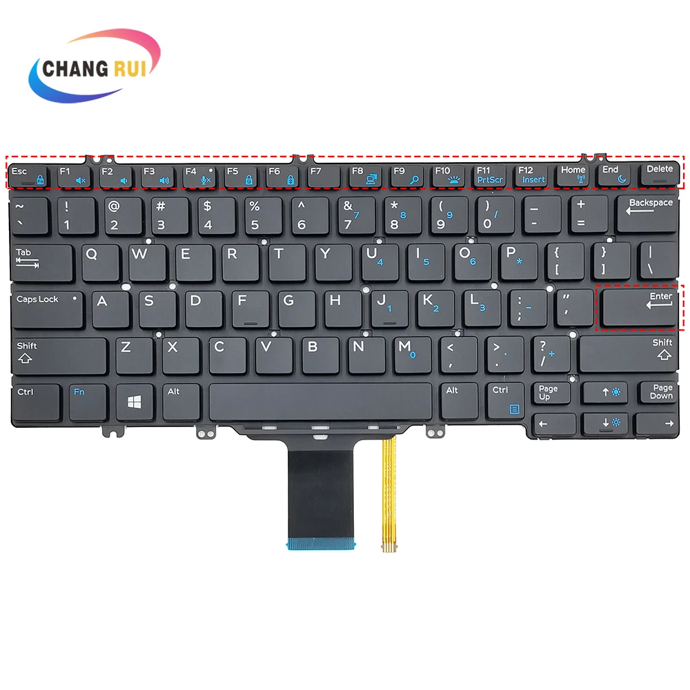 Backlit Keyboard for Latitude 5280 7280 7290 7380 7390, Latitude 5289 ...