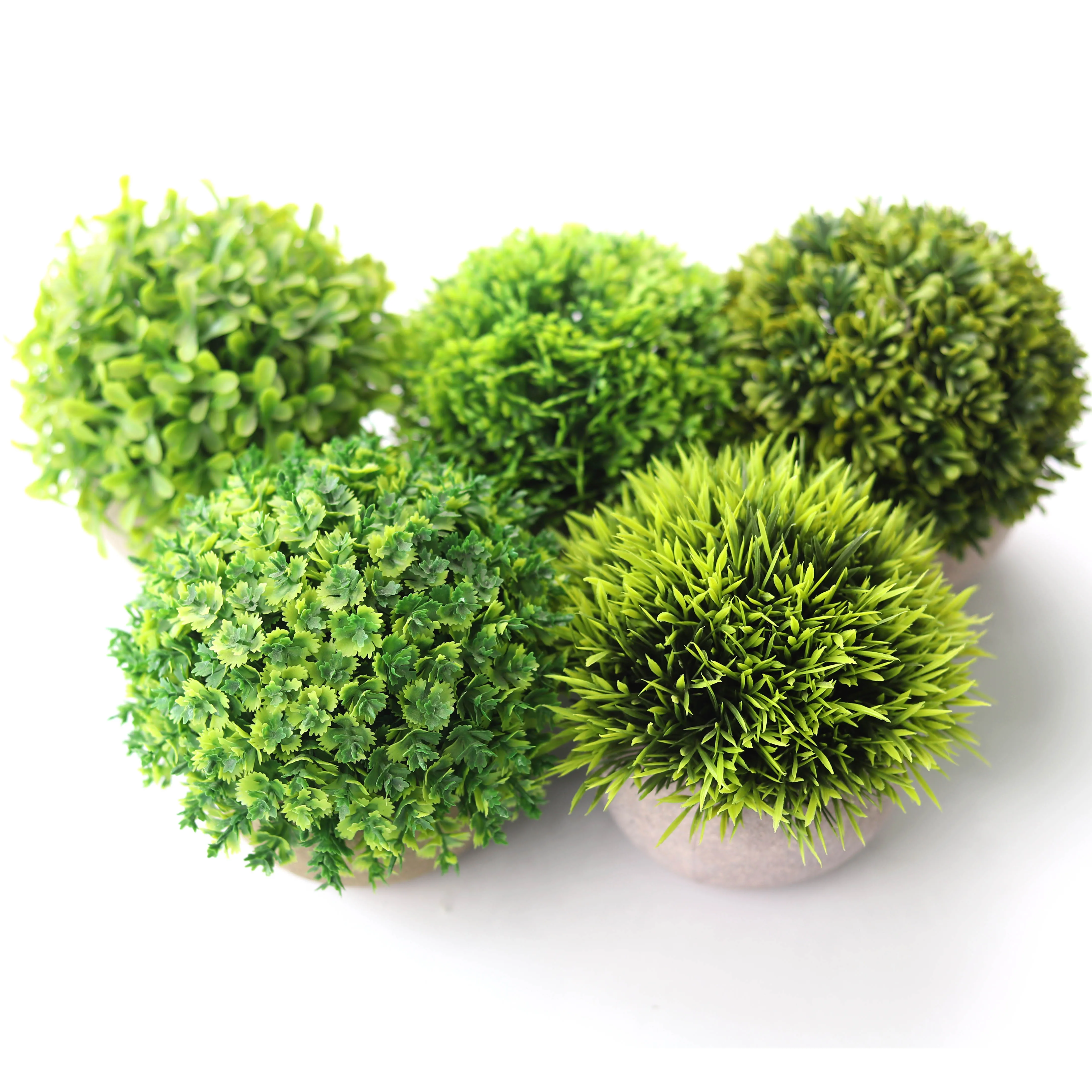 Indoor Decoration Faux Greenery Potted Fake Flowers Bonsai Green Real ...