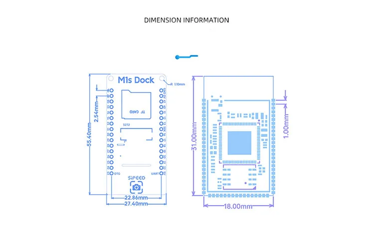 Sipeed M1s Dock Development Board - AI Iot RISC-V Linux