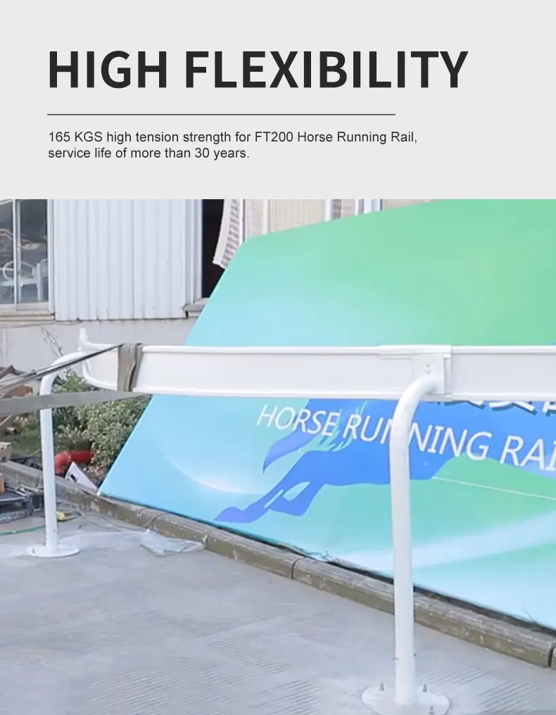 White Vinyl PVC Horse Racing Track Rail Farm Fence Usage Heat Treated ...