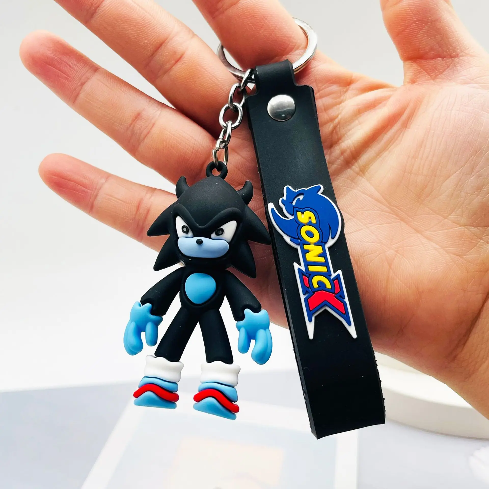 New Arrive 3d Anime Sonic Key Chain Sonic Key Ring Cute Backpack ...