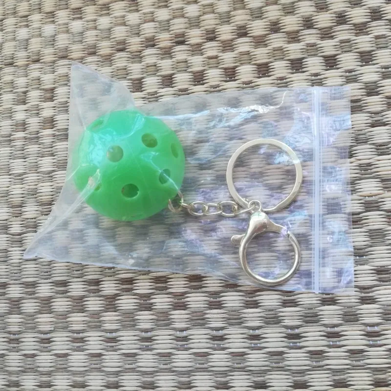 Custom Pickleball Bag Clip Keychain Charm Mini Pickleball - Buy Custom ...