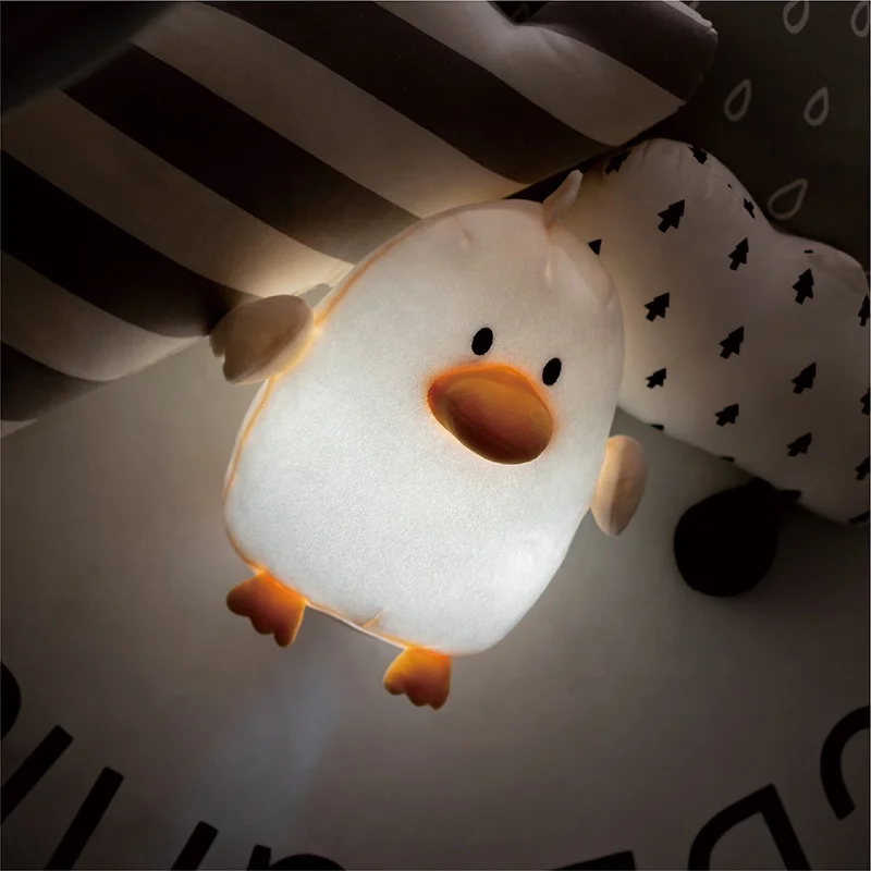 Children's Huggable Sleep Duck Night Light Rechargeable Led Night ...
