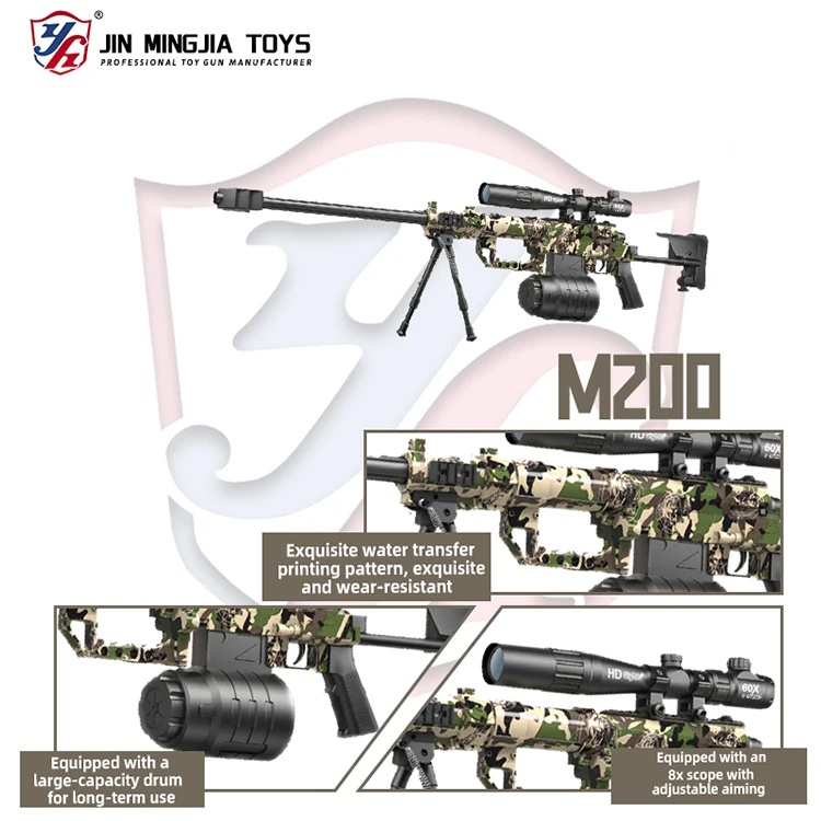 Fully Automatic M200 Electric Splatter Hydrogel Gun Toy Shooting Game ...