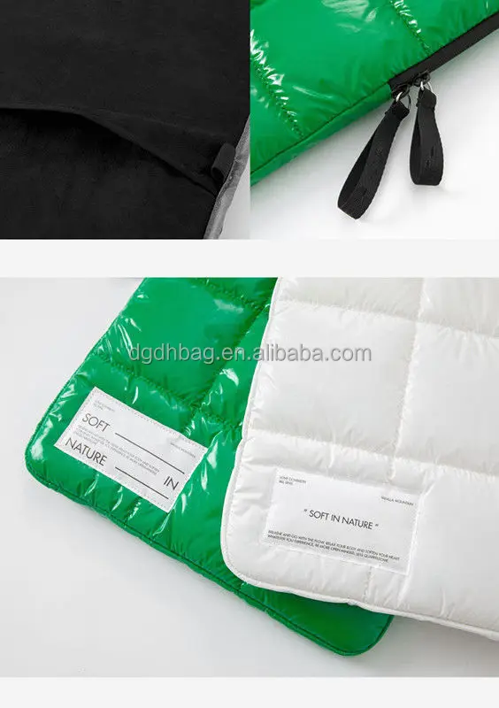 Soft Puffer Laptop Bag - Stylish & Eco-Friendly Protection