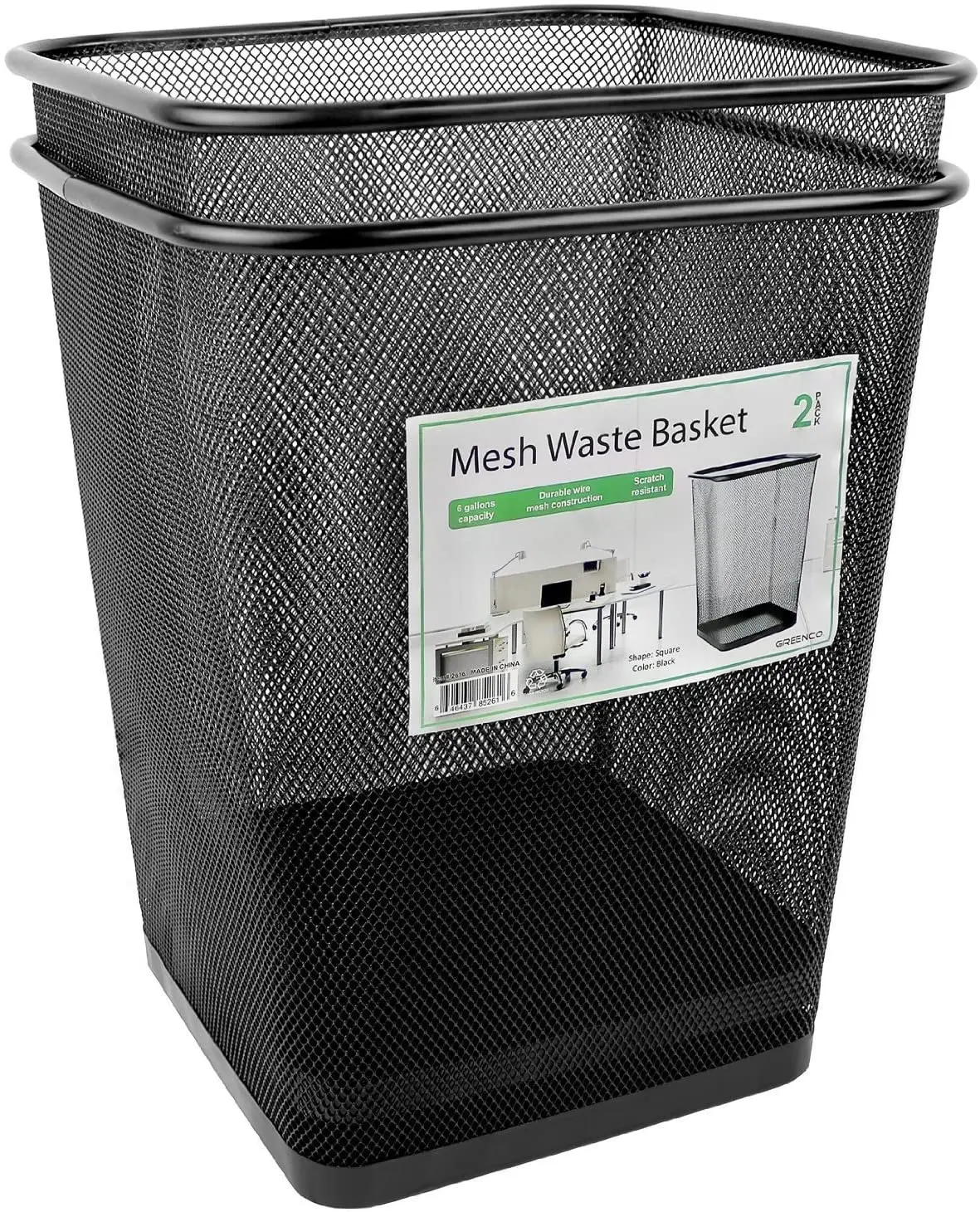 Factory Hot Sale High Quality Large Capacity Metal Mesh Trash Can ...