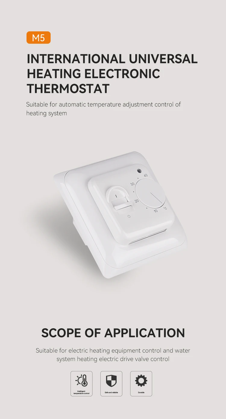 Electric Underfloor Heating Element Thermostat OEM/ODM RTC70.26 for Heating Convector With CE ...