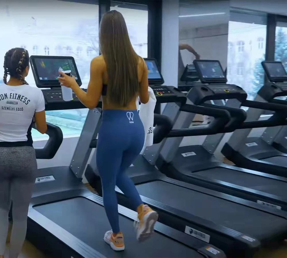 Gym Cardio Exercise Touch Screen Motorized Running Machine