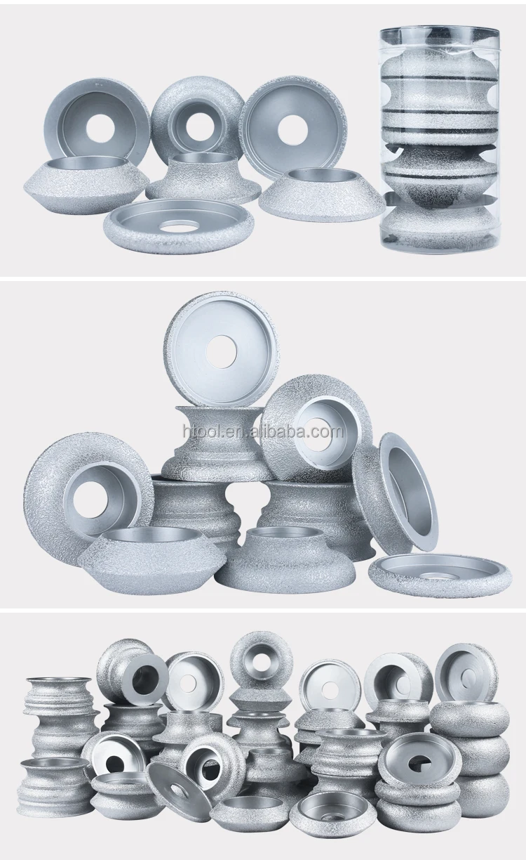 Dia 75/20mm Vacuum Brazed Diamond Grinding Wheel For Stone Marble ...