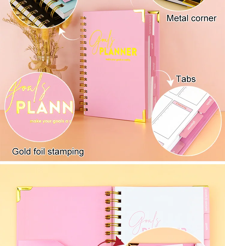 2025 Customizable A5 Planner with Gift Box & Spiral Binding - OEM