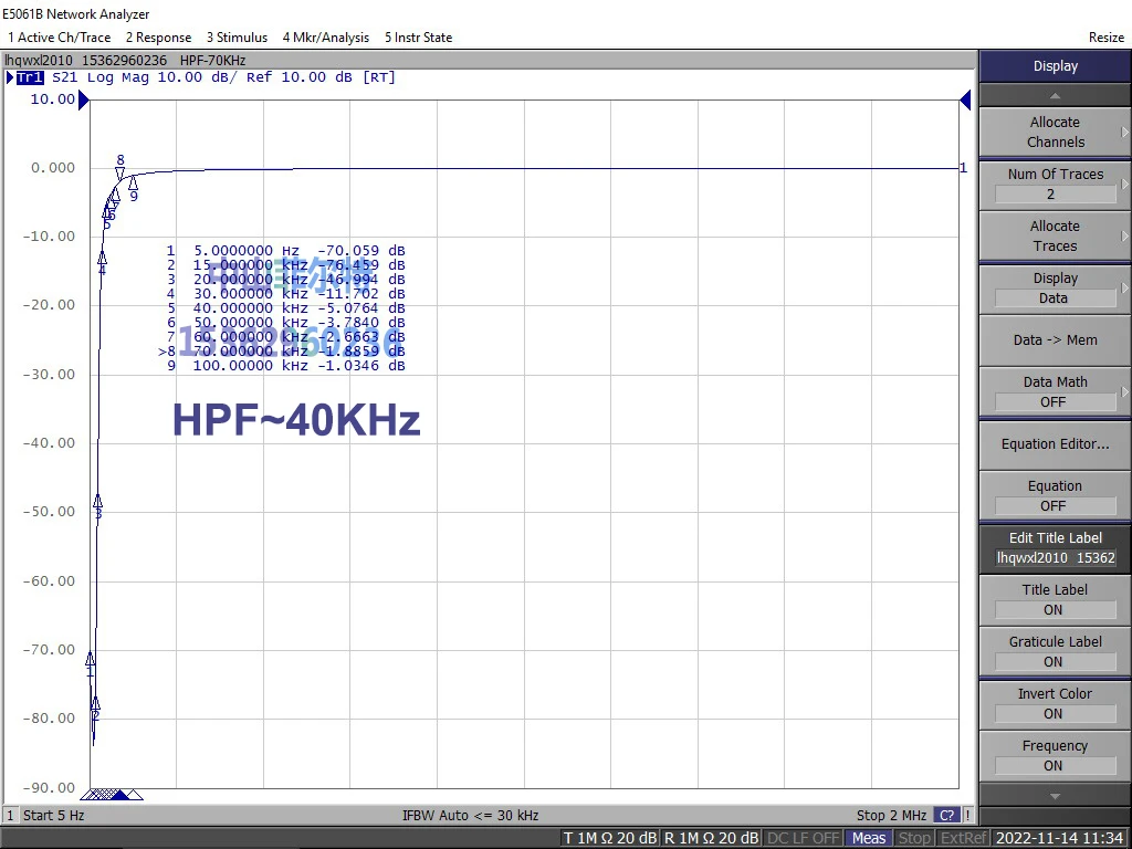 Lc Passive High Pass Filter Hpf100hz,200hz,500hz,1khz,2khz,5khz,9khz ...