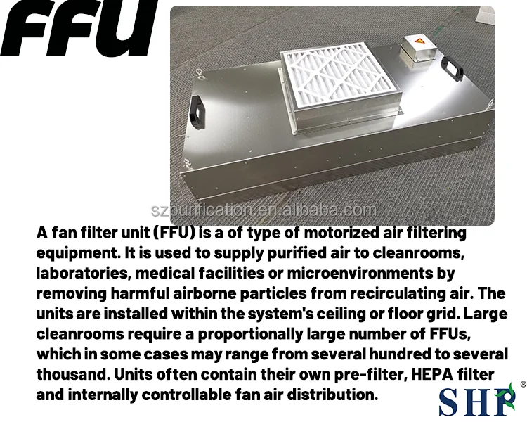 Ce/iso/gmp Approved Cleanroom Ffu 1220 X 610 Fan Filter Unit - Buy Ffu ...