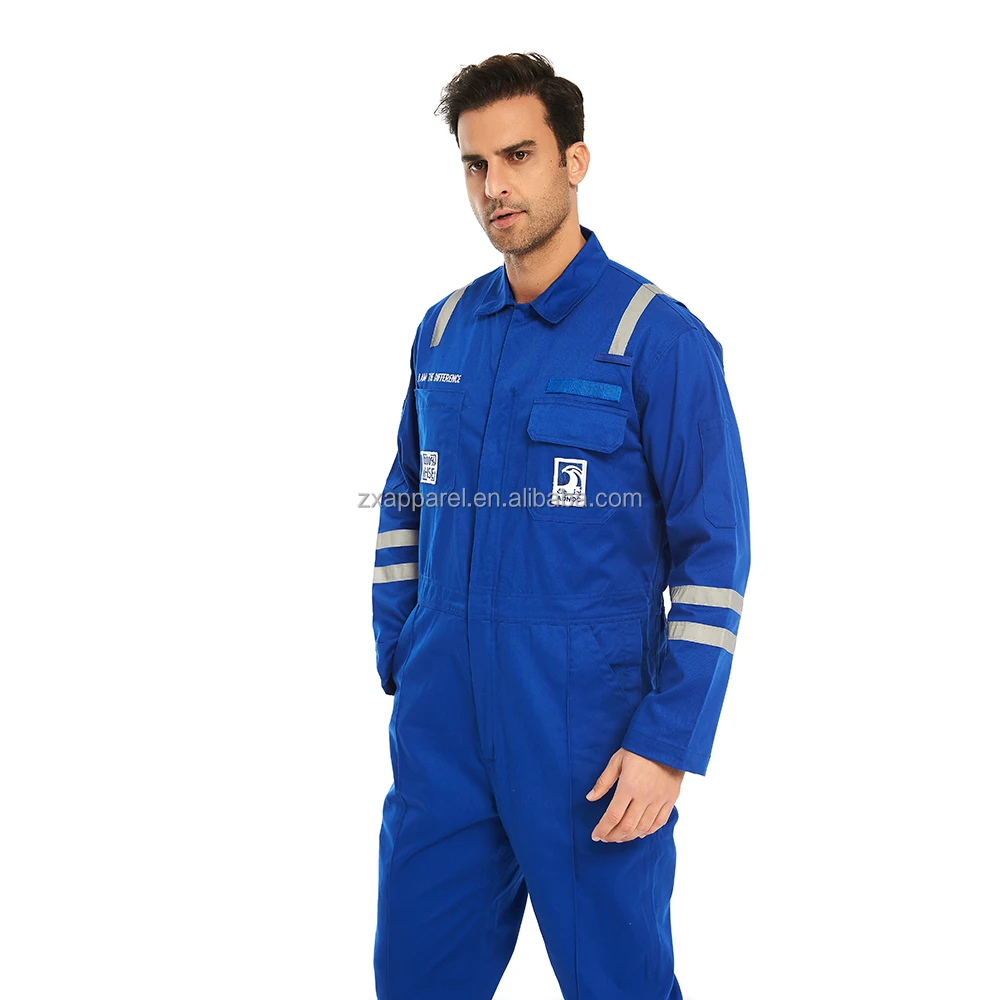 Men 100 Cotton Coverall Engineering Flame Retardant Fr Work Coveralls ...