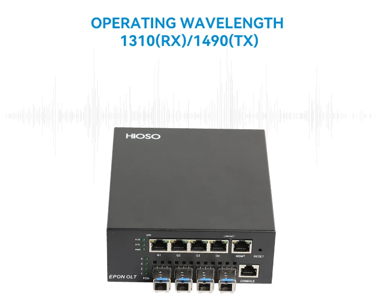 FTTH Epon OLT with 4 Uplink Ports - Made in China Factory