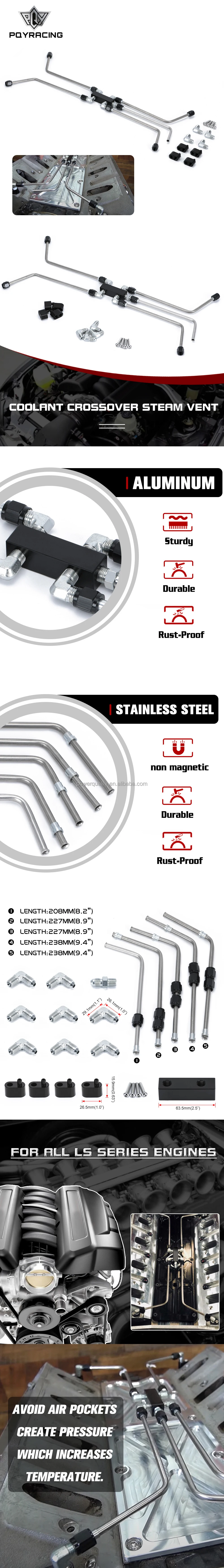 LS1、LS2、LS3、LS6、LS7、LS9、LSX发动机用自动完整冷却液交叉蒸汽通风交叉管套件不锈钢| Alibaba.com