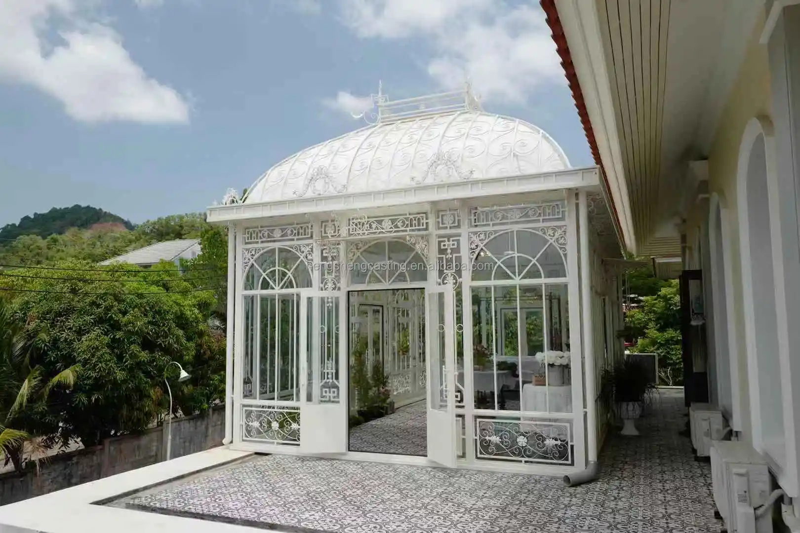 Victorian Greenhouse Gazebo - Eco-Friendly Garden Greenhouse with Metal ...