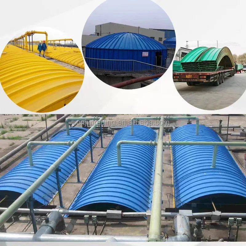Corrosion Resistant FRP Wastewater Tank Covers for HEB