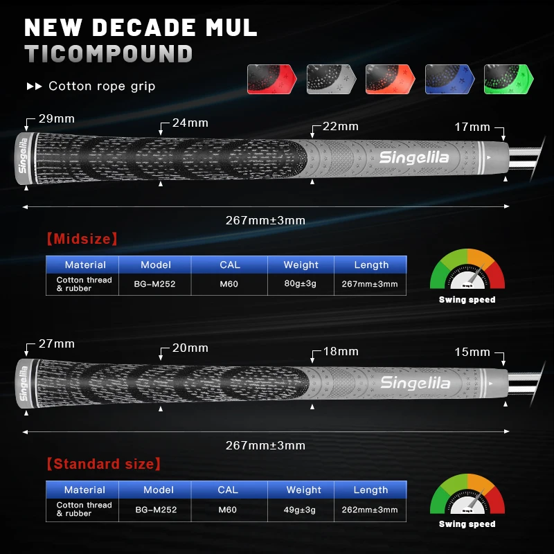 Shop Our Factory Price Standard Golf Club Grips - Customizable