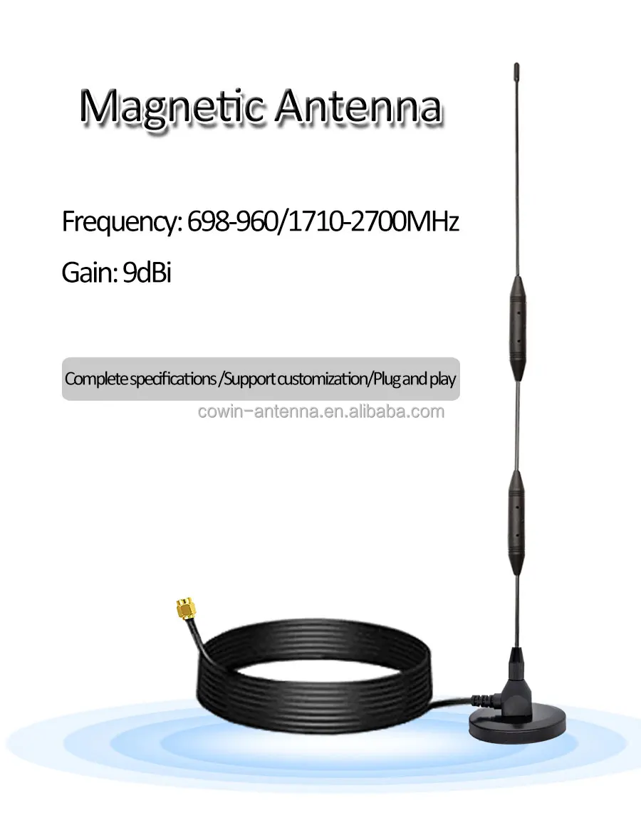 Magnetic Base LTE 4G Module Antenna - High Gain & Versatility