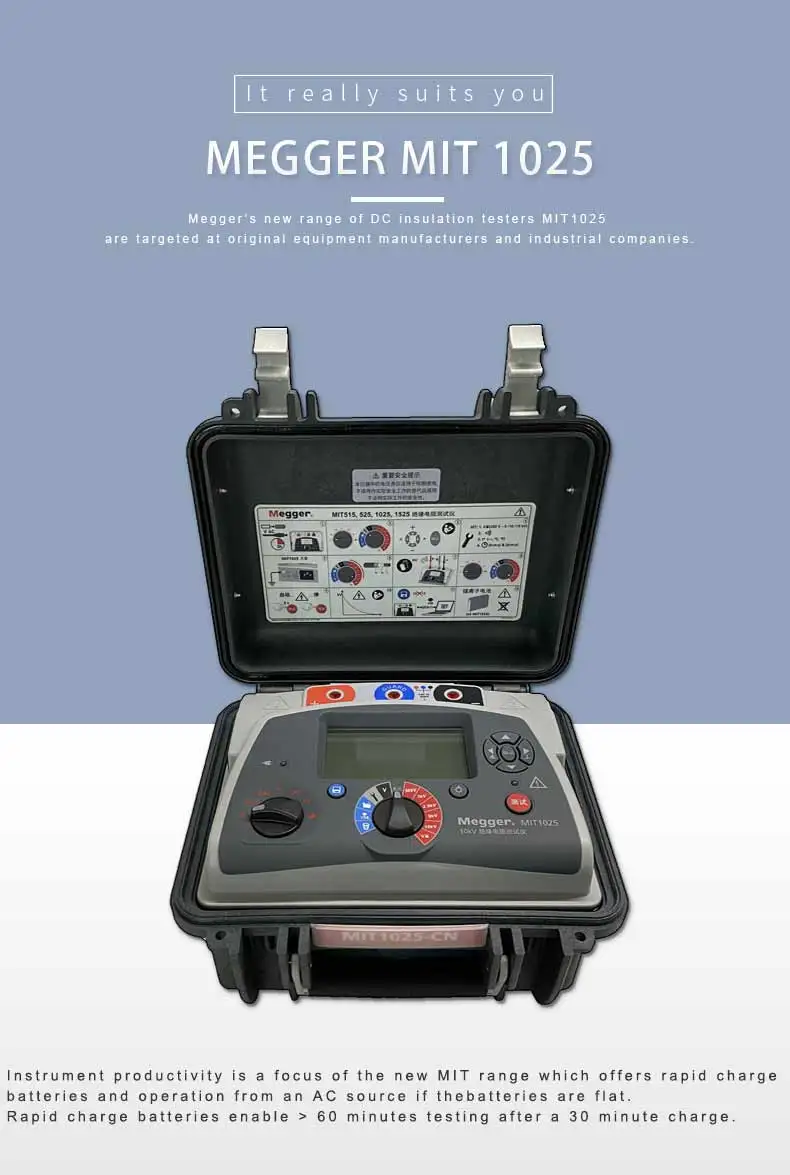 Megger Mit1025 Insulation Resistance Tester Megger Tester - Buy ...