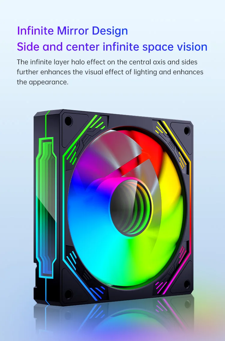 SNOWMAN 120mm RGB Computer Case Fans - High Cooling Performance