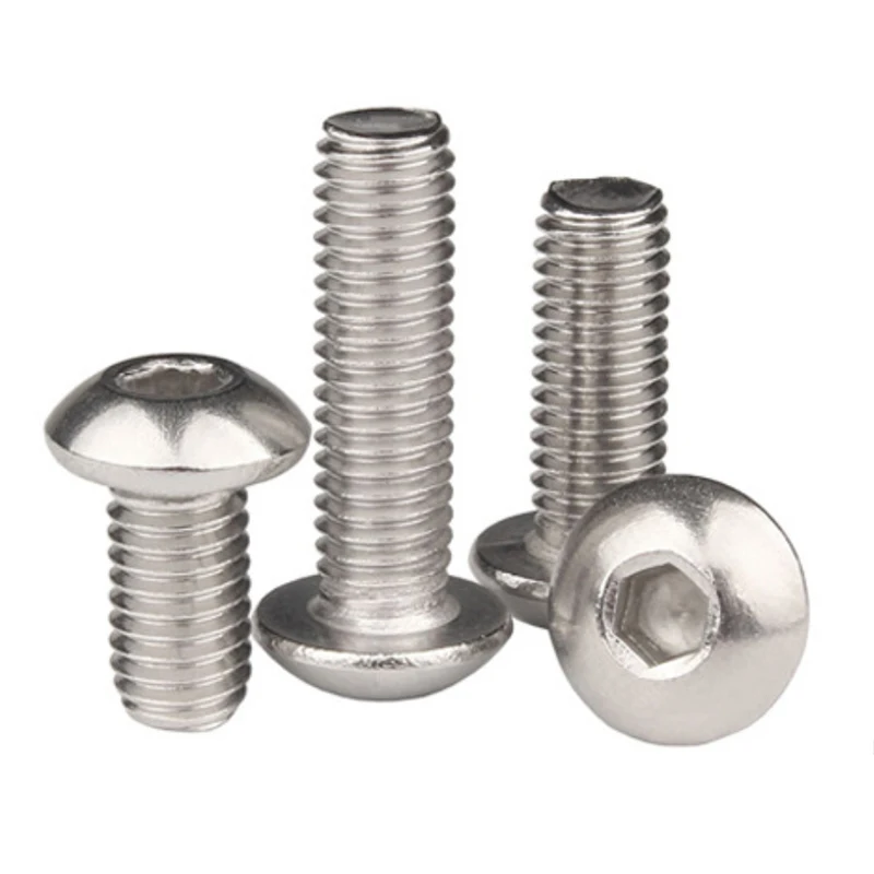 Stainless Steel 316 ISO7380 Hex Socket Button Head Screws/pan Head Socket Screw M2 M2.5 M3 M4 M5 ...