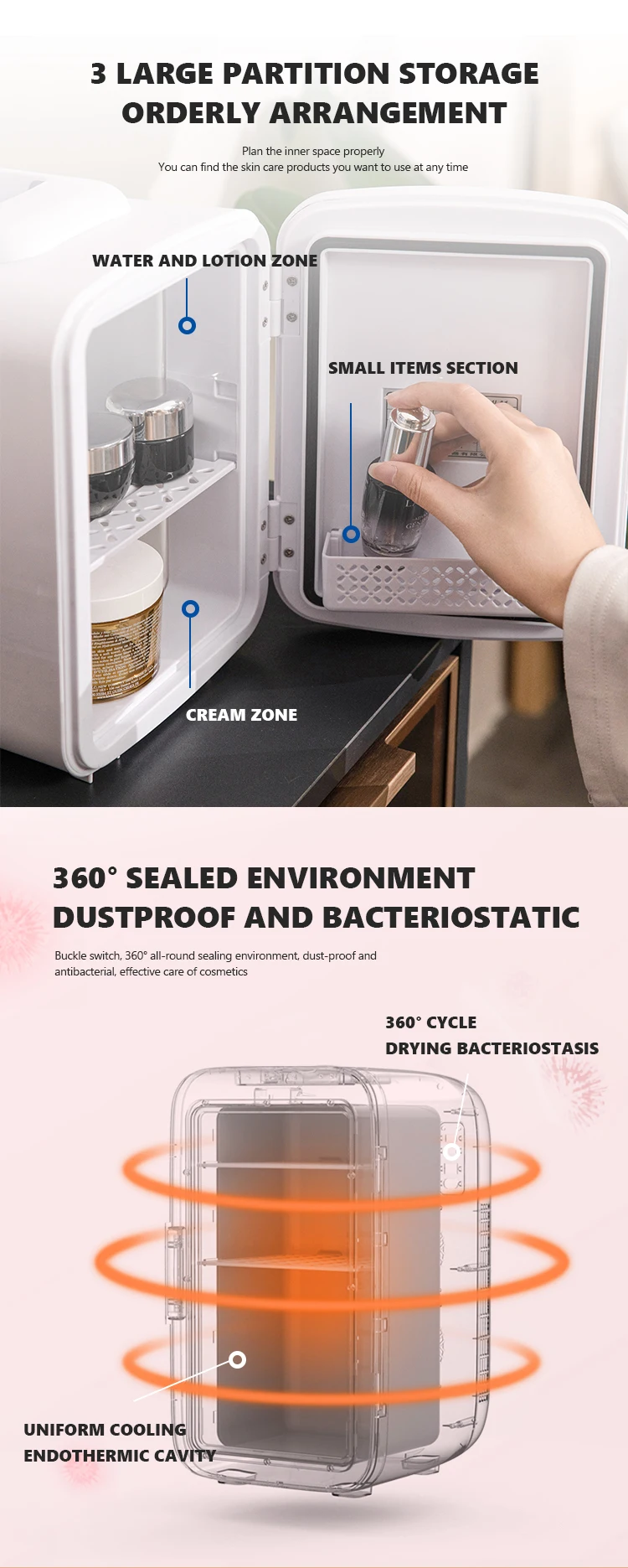 Portable Car Mini Fridge 4l Refrigerator 12v Electric Beer Beverage ...