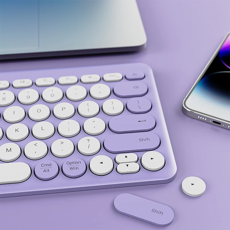 78 Keys Portable Mini Keyboard - Colorful & Cute Teclado