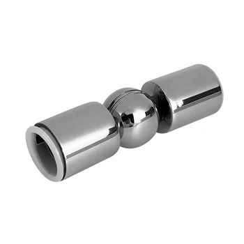Stainless Steel Round Tube Connectors Bathroom Glass Fixings Shower ...