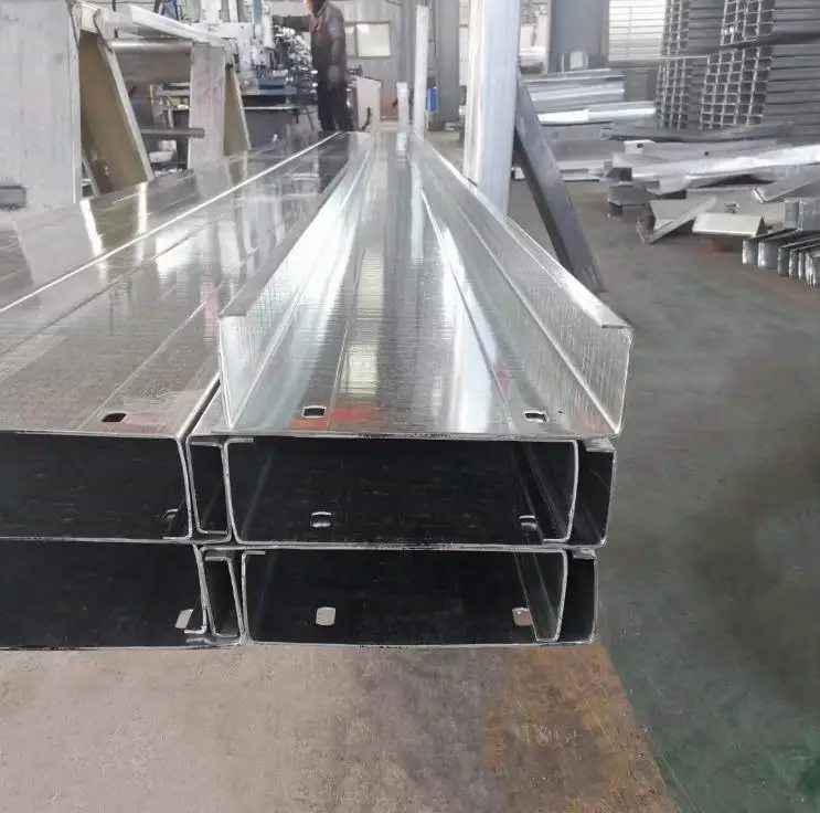 C Channel Galvanized Steel Roof Purlin | Cold Rolled C Z U Purlin for ...