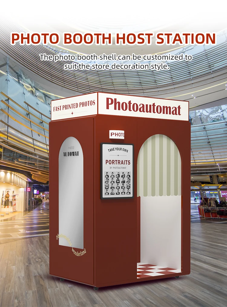 Magic Photo Booth Vending Machine Commercial Photo Printer Automatic ...
