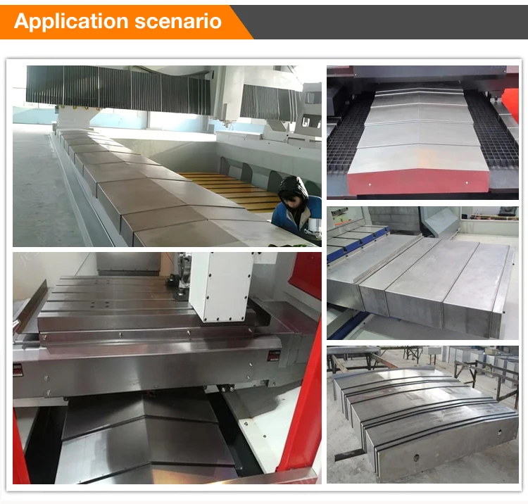 Accordion Armoured Bellow Covers Cnc Machine Guard Shield - Buy Cnc ...