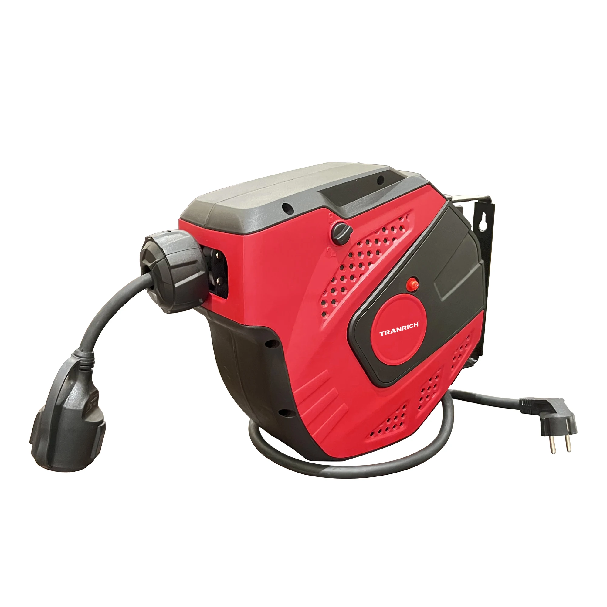 Electric Wall Mount Cable Reel Uk Plug And Socket Automatic Retractable ...