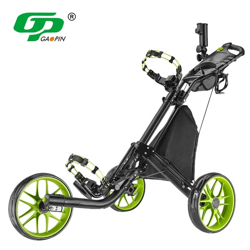 Hot Selling Golf Trolley 3 Wheels Aluminum Folding Height Adjustable ...