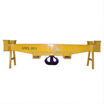 80 Tons Port Terminal Mechanical Cargo Beam Crane Container Spreader ...