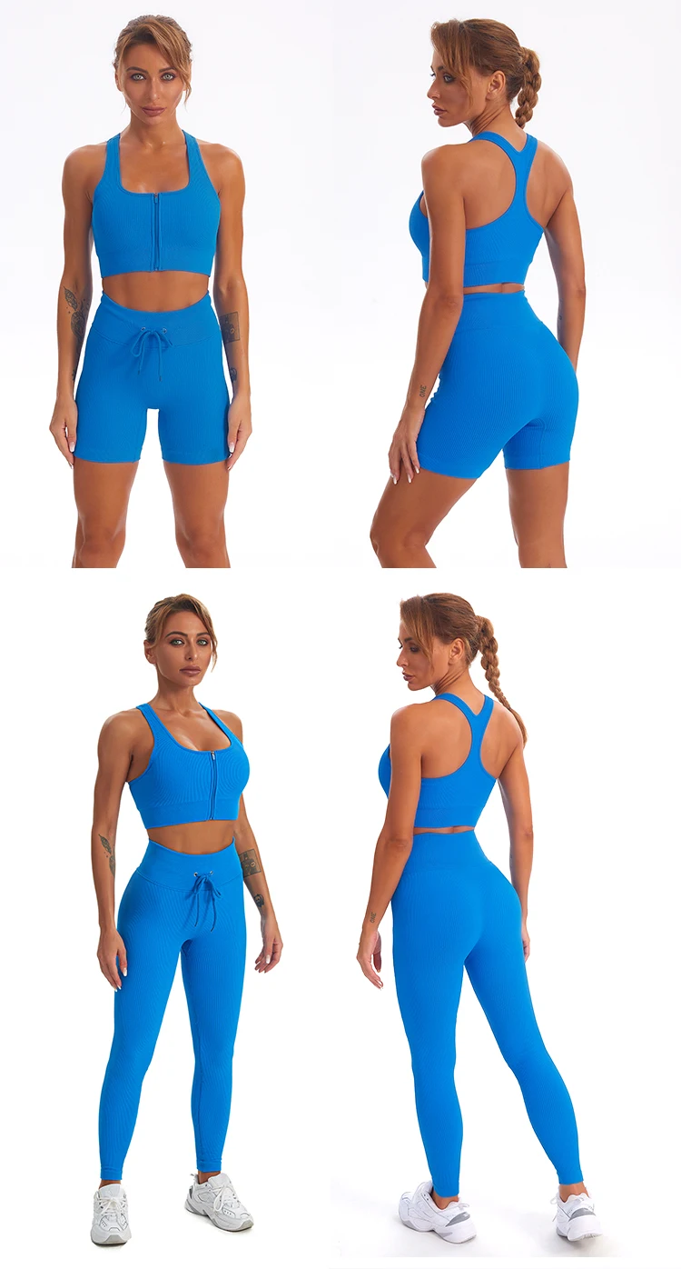 6pcs Seamless Activewear For Women Fitness Seamless Yoga Set Outfit ...