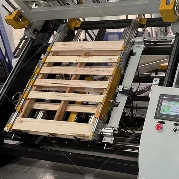 Industrial Automatic Robot Arm System Nail Gun Pallet Making Stacking ...