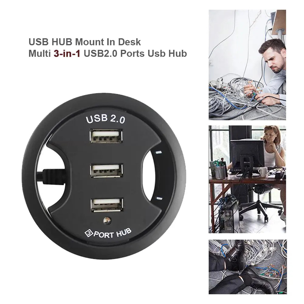 Office Conference Table Socket Charger Slide Cover Desktop Socket