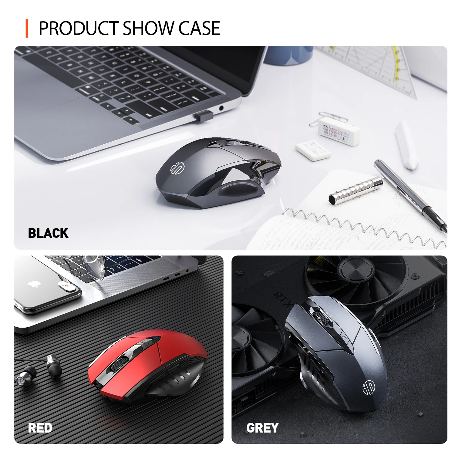 Best Silent Gaming Mouse - Wireless, Rechargeable & Ergonomic