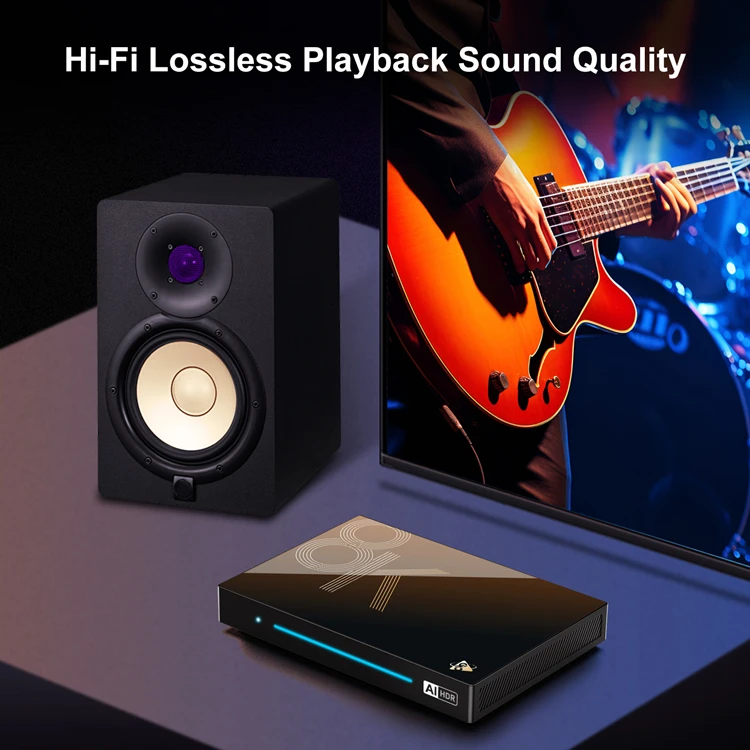 H96 MAX M9s RK3576 Android 14 AI TV Box, 8GB RAM, 128GB ROM, 4K HDR ...