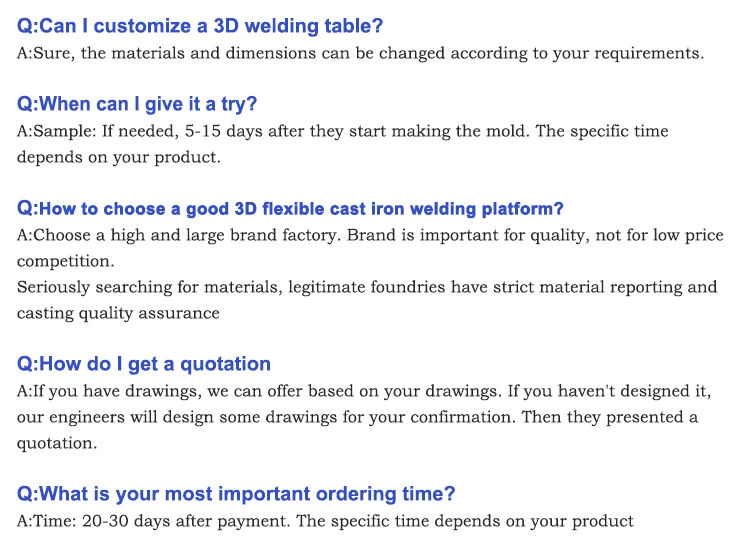 Flexible Industrial Customized 3d Printed Welding Table Heavy Scribing ...