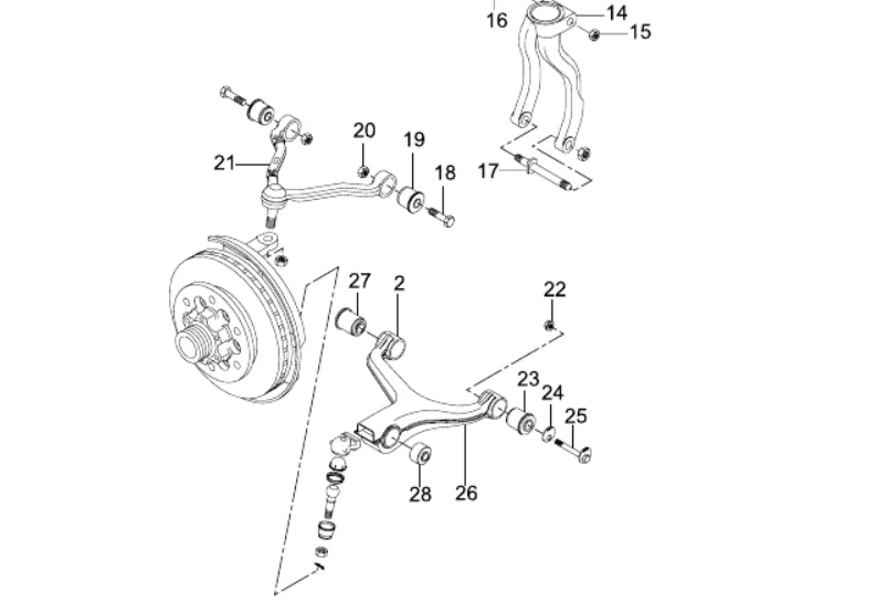 Suspension Auto Parts Front Right Control Arm 44520-35000 4452035000 ...