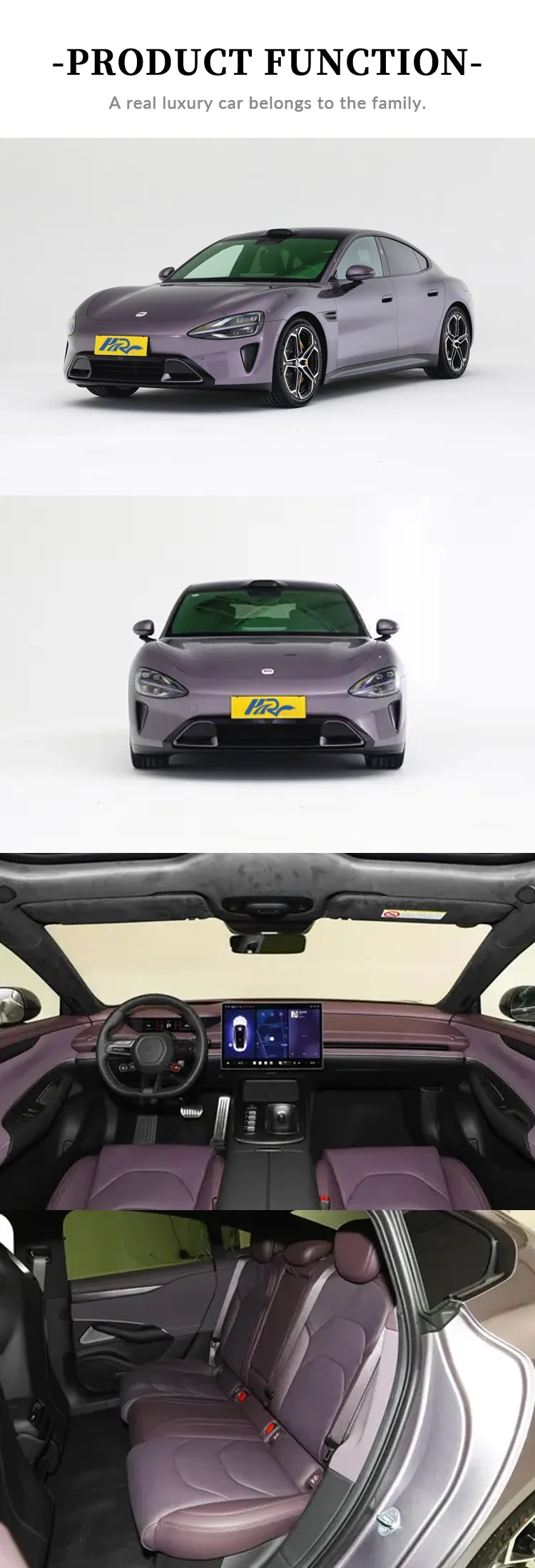 Xiaomi Su7 Car Max 2024 Ev Electric Vehicle Automobile Xiaomo Xiaommi ...