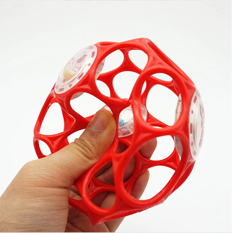 Color Large Rattles Ball Baby Intelligence Development Grasping Hand ...