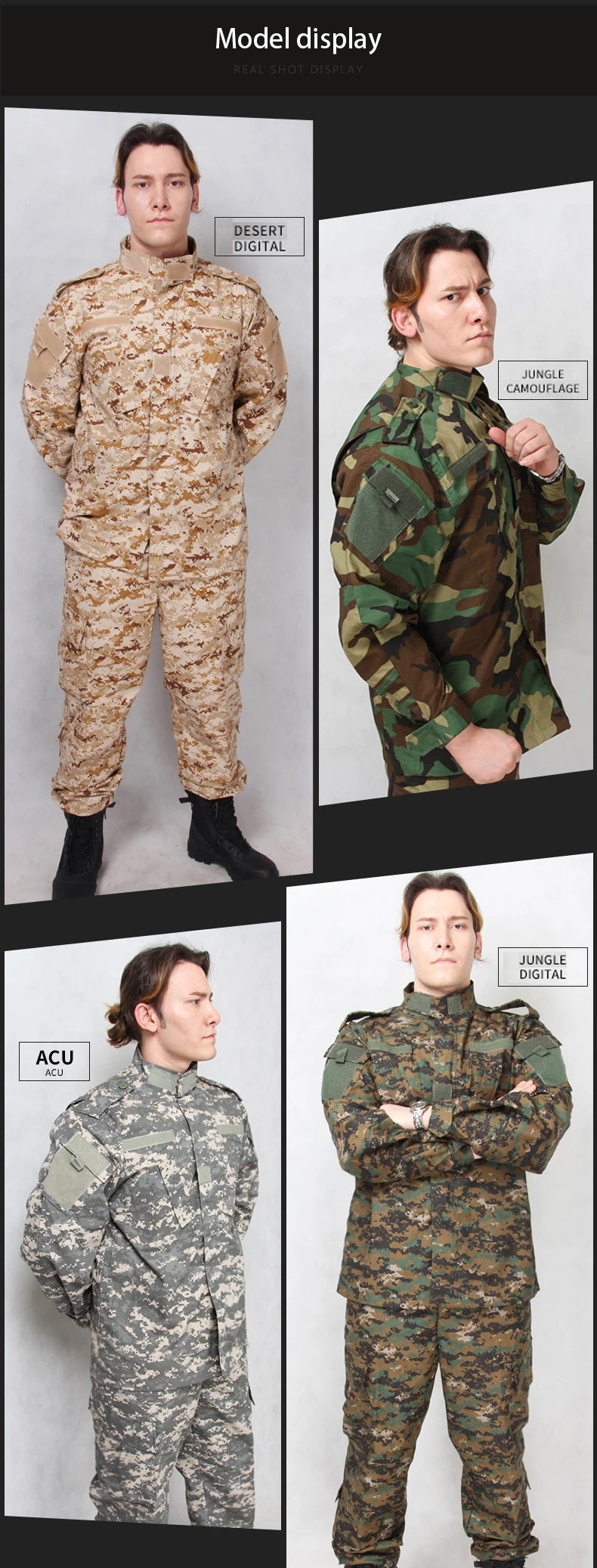 Field Combat Dress Uniforms ACU Uniform - All Seasons