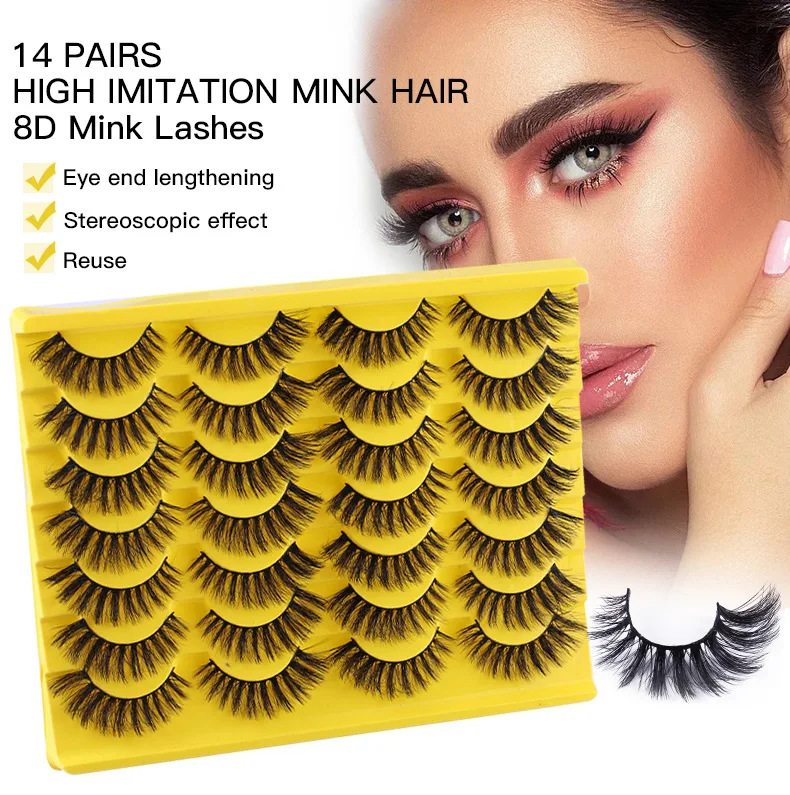 Own Brand 3d Human Hair Lashes Wholesale Human Hair False Natural ...
